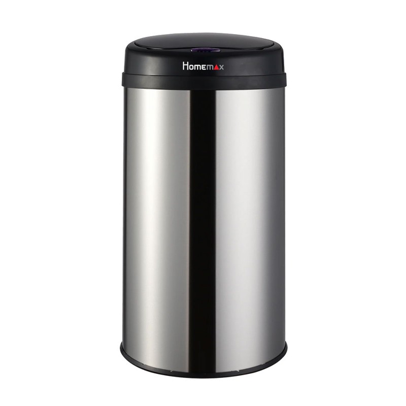 HomeMax Round Sensor Bin - 30L / Silver - GeeWiz
