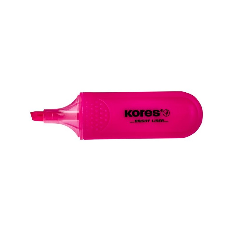 Kores Bright Liner Plus Pink Highlighter Blister Pack - GeeWiz