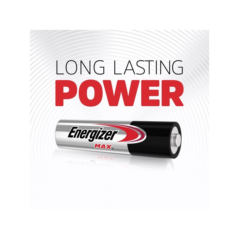 Energizer E91BP20 1.5v MAX Alkaline AA Battery Card 20 - GeeWiz