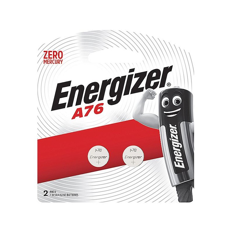 Energizer A76BP2 1.5v Alkaline A76 Battery Card 2 - GeeWiz