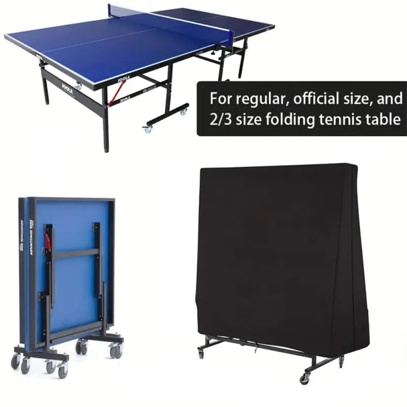 Outdoor Table Tennis & Ping Pong Table Cover - Black - GeeWiz