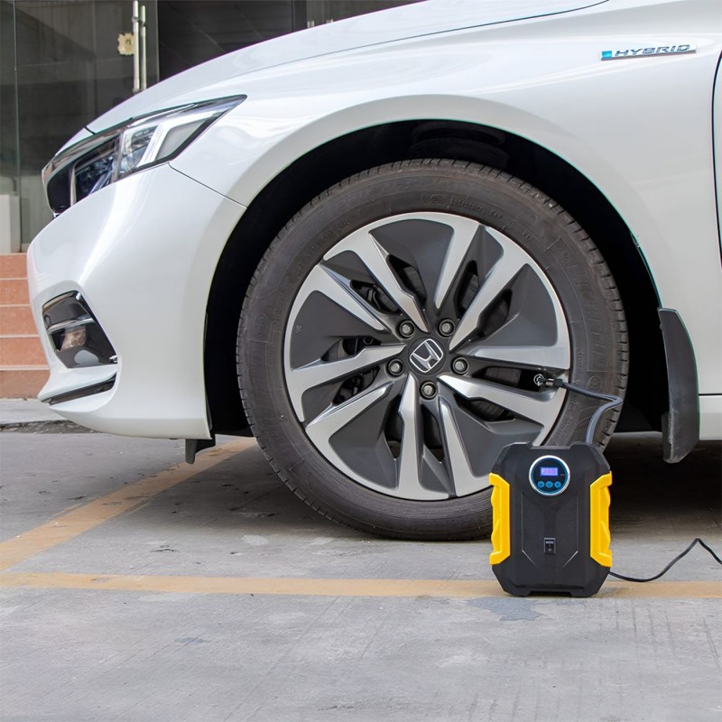 Portable Digital Tire Pump (12V) - designed for automobiles ...