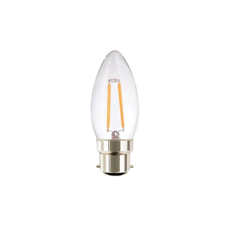 ACDC 4W B22 Base LED Candle Bulb - Warm White - GeeWiz