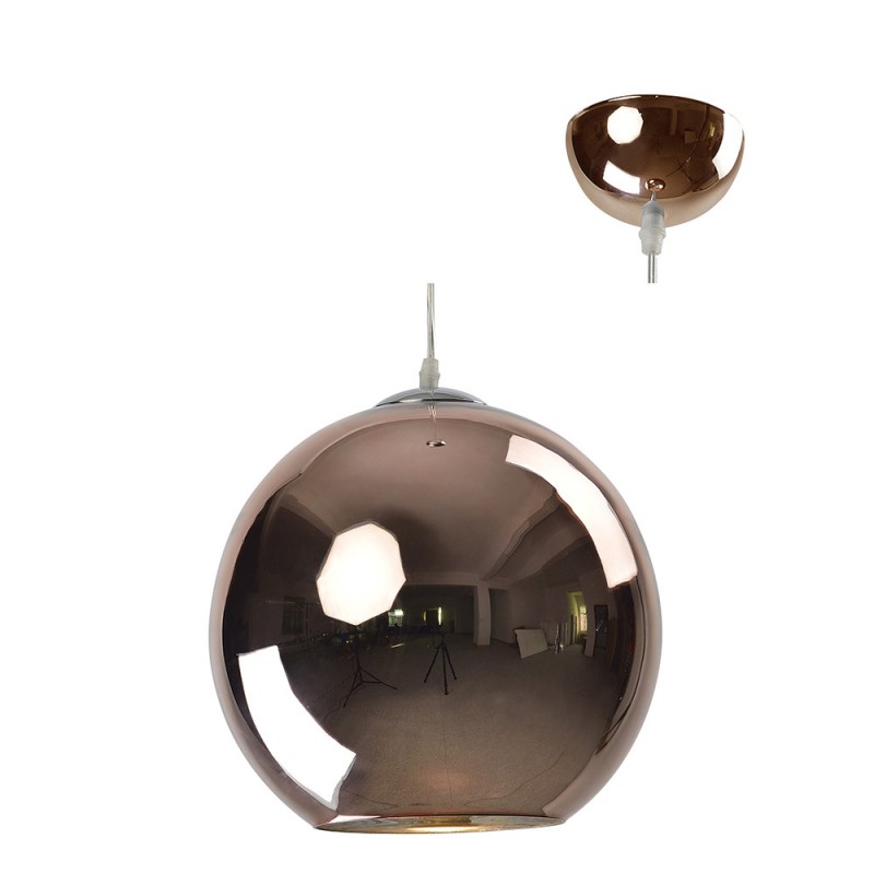 ***DISC***Mercury Pendant Electroplated Copper Glass - GeeWiz