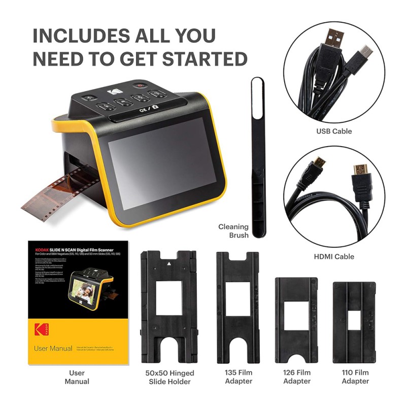 Kodak Slide N Scan Film Scanner - Effortless Photo Digitization / 22MP ...