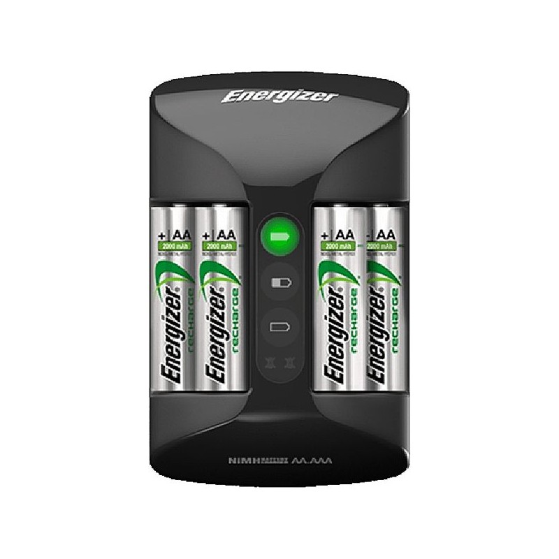 Energizer Pro Charger + 4x NiMH AA 2000mAh Batteries - GeeWiz
