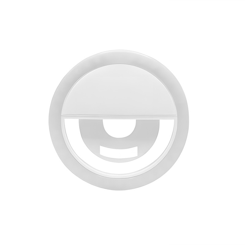 Rechargeable Selfie Ring Light with Phone Clip (Multiple Modes ...