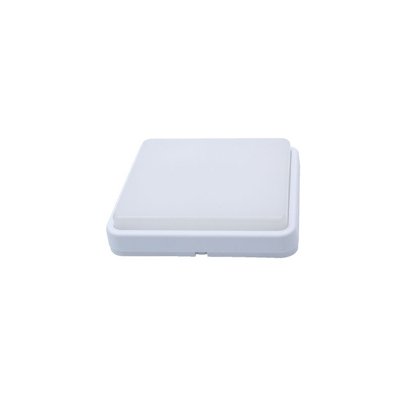 ACDC 185-265VAC LED 18W Plastic White Bulkhead - Cool White - GeeWiz