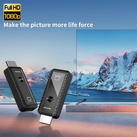 30m Wireless HDMI Extender - 1080p Full HD Streaming / Laptop to TV ...