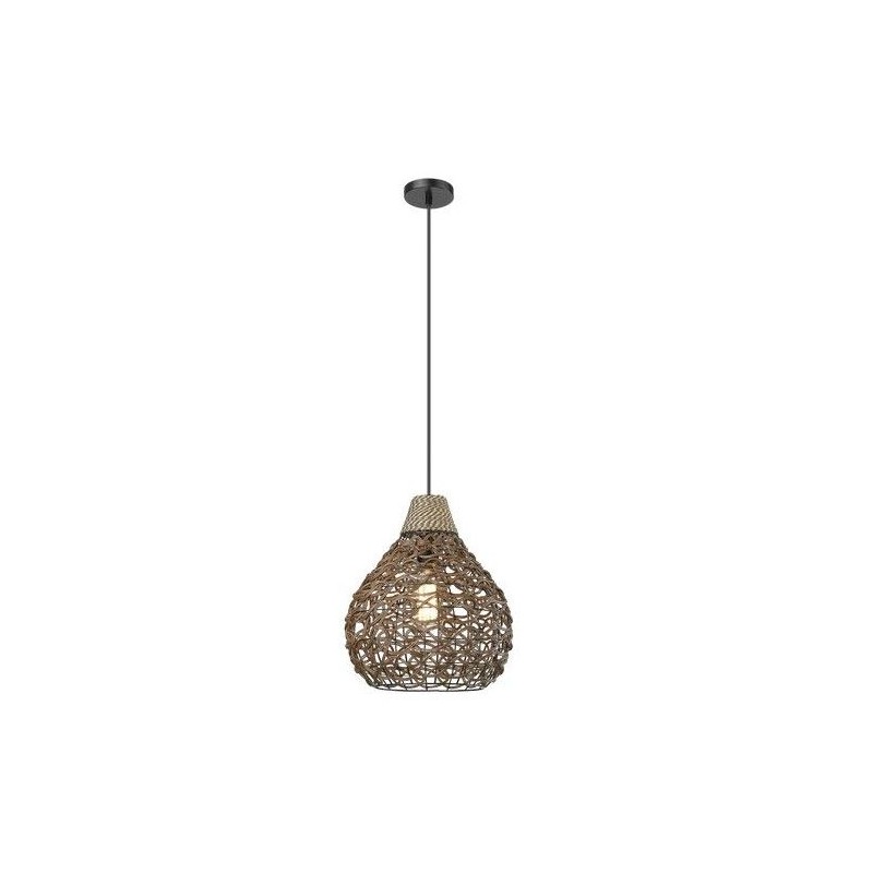 Brightstar PEN852 Natural Metal and Rope Pendant - GeeWiz