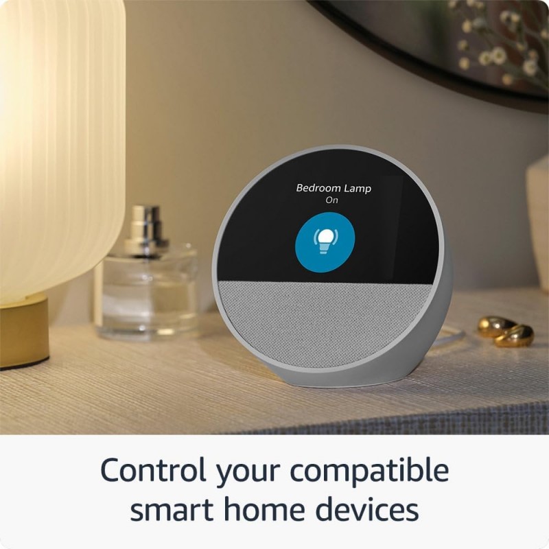 Amazon Echo Spot (2024) - Smart Alarm Clock with Vibrant Sound - GeeWiz
