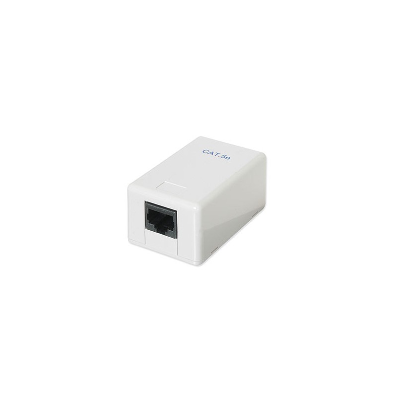 LINK CAT5E Single Wall Box (White) - GeeWiz