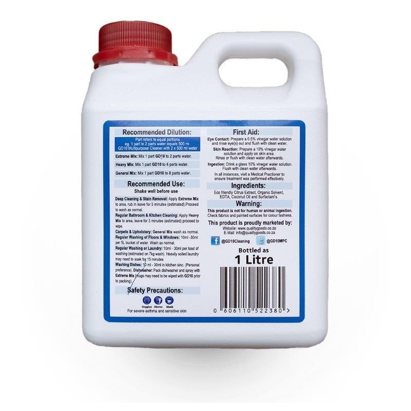 GD10 Multipurpose Cleaner 1L - GeeWiz
