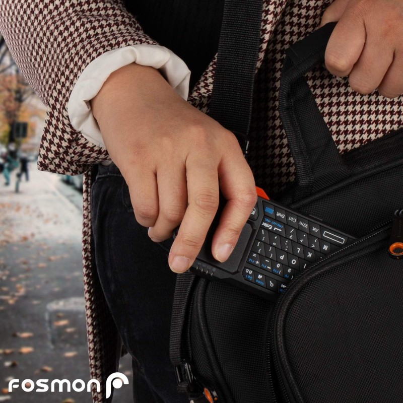 Fosmon Mini Bluetooth Keyboard (QWERTY Keypad)- Wireless Portable with ...
