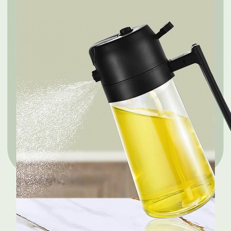 Cooking Oil Sprayer-2 in 1 Olive Oil Dispenser and Oil Sprayer ...
