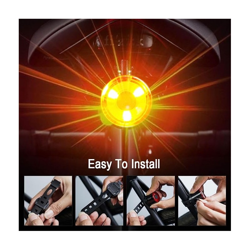 LED Tail Light Set- Sleek - Adjustable and Reliable for Bikes and ...