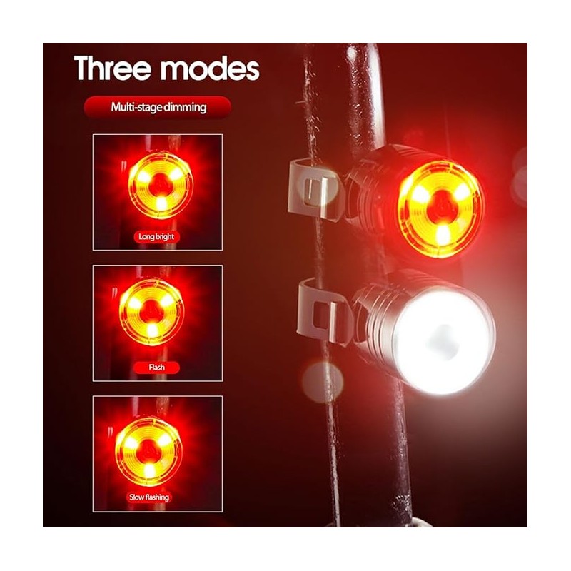 LED Tail Light Set- Sleek - Adjustable and Reliable for Bikes and ...
