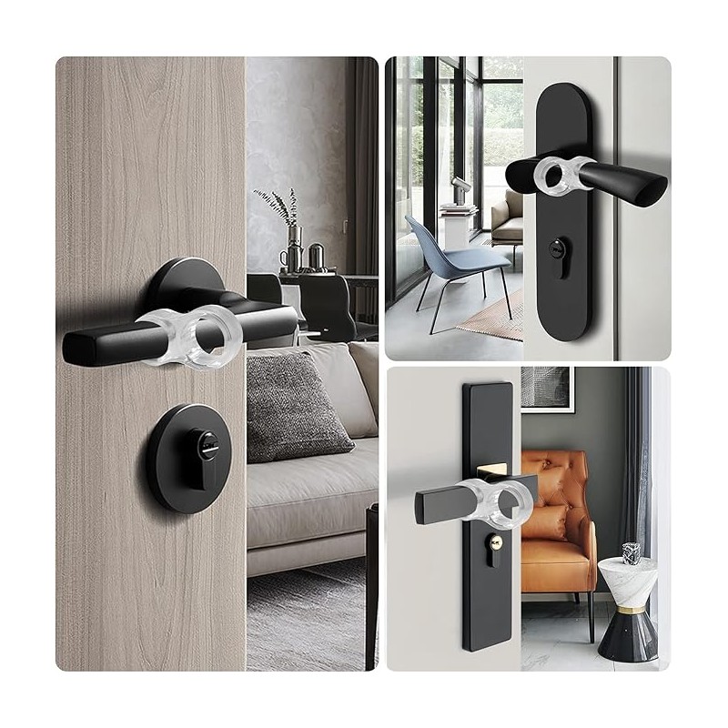 Transparent PVC Door Handle Bumpers: Effective Wall Damage Protectors ...