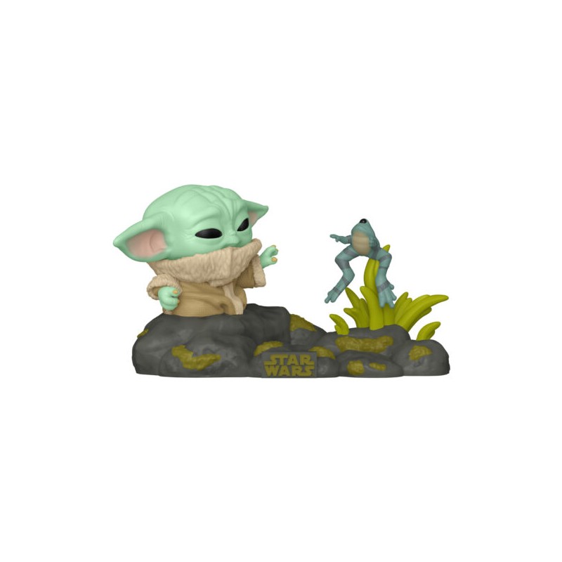 Funko Pop! Deluxe: Star Wars The Mandalorian - Grogu with Frog! - GeeWiz