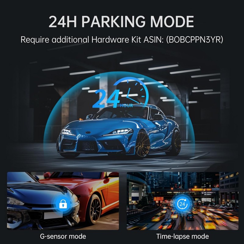 Rear View Mirror Camera 10 inch Dash Cam with 1080P Rear and Voice ...
