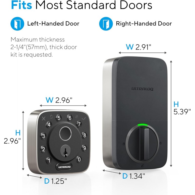 ULTRALOQ Bolt Fingerprint Smart Lock - GeeWiz