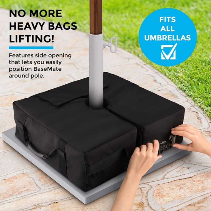 Heavy-Duty Umbrella Base Square Weight Bag with Sturdy Handle ...