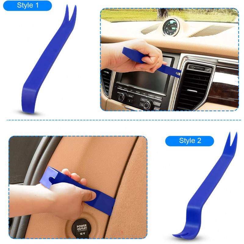 5-Piece Auto Trim Removal Tool Set - Car Panel- Dash- and Door Clip ...