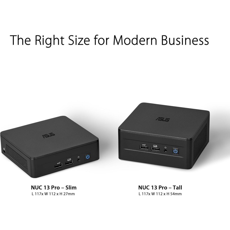 ASUS NUC 13 Pro Slim Barebone - Intel 13th Gen Core i5- Up to 64GB DDR4 ...