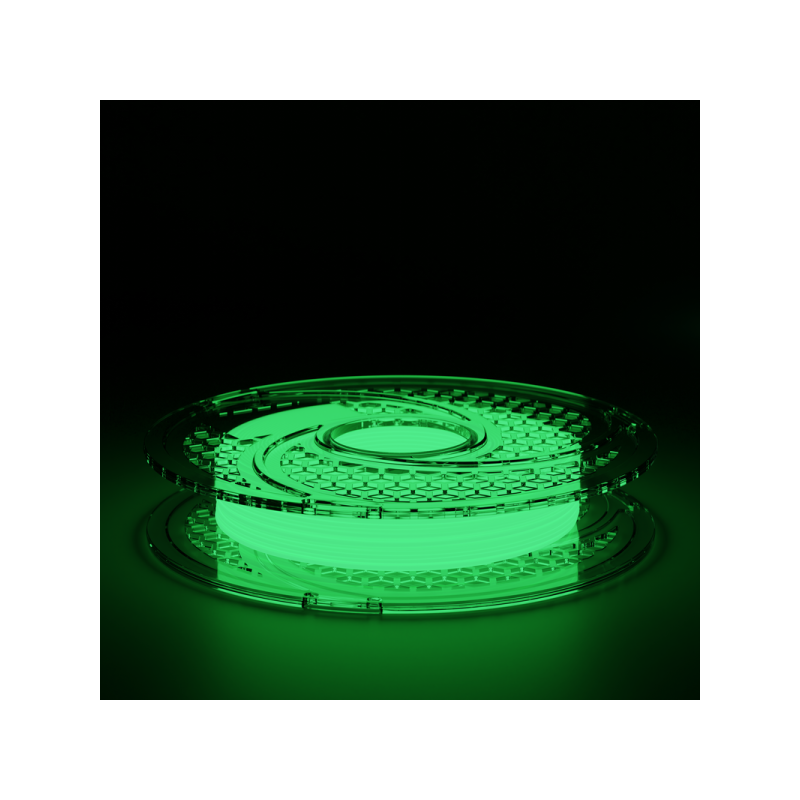 SA Filament PetG Glow in The Dark Green Filament 500g 1.75mm - GeeWiz