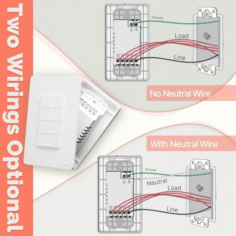 MOES Zigbee Smart Switches - No Neutral Wire - GeeWiz