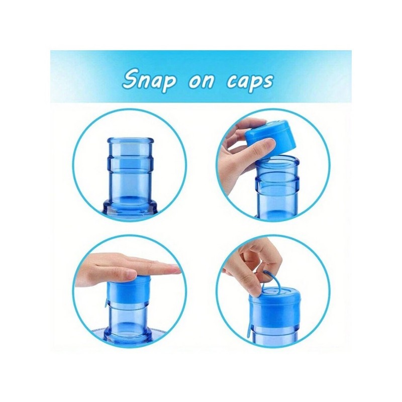 Cap Lids for Water Cooler Dispenser Bottles - 18L / 18.9L / 20L - Pack ...