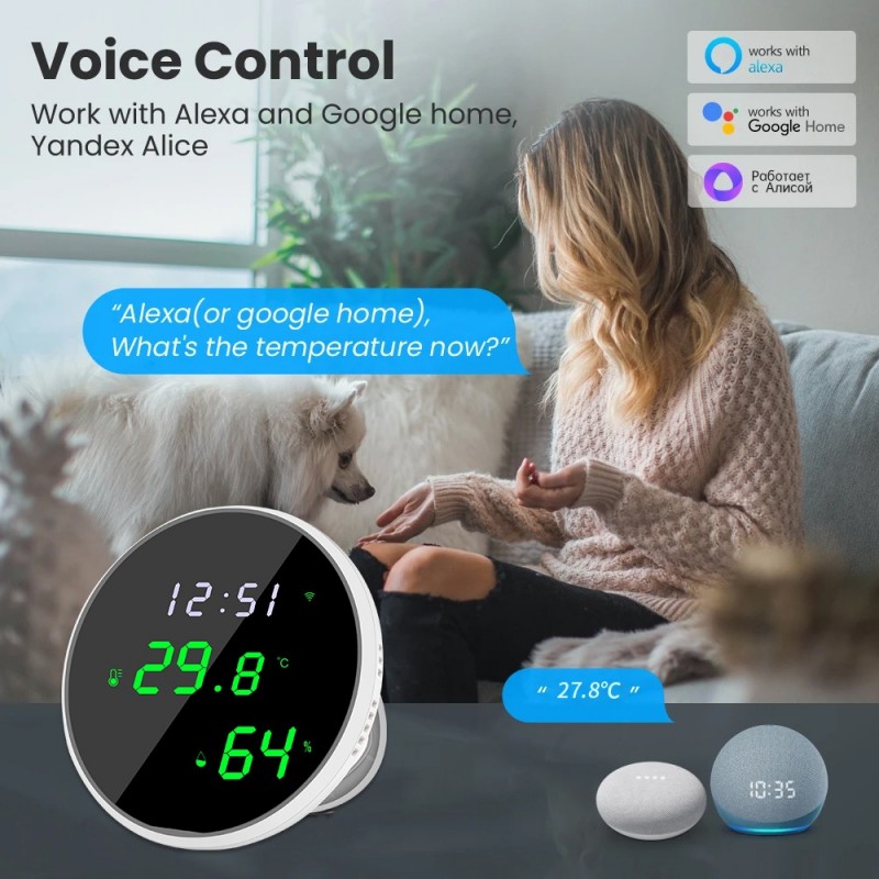 Tuya Smart Wi-Fi LED Sensor (Temperature & Humidity) - Smart Home ...