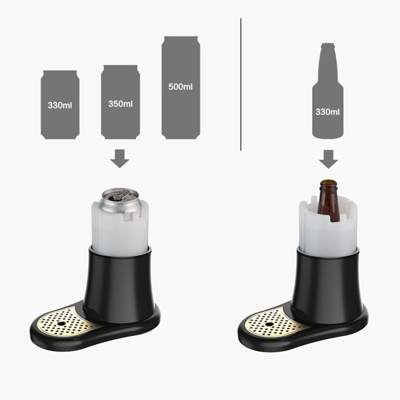 Beer Dispenser - Canned Beer Draft System with Foam Maker and Tap - GeeWiz