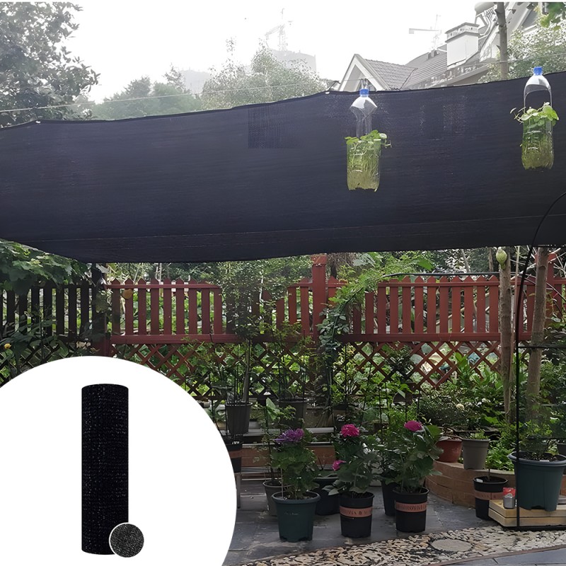 Black Shade Net (50% Sun Blockage) - Greenhouse Shade Solution / 2m (W ...