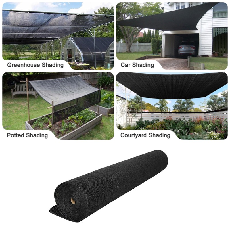 Black Shade Net (40% Sun Blockage) - Greenhouse Shade Solution / 2m (W ...
