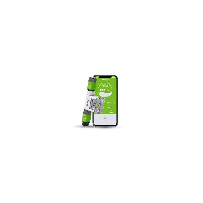 RainPoint Smart Wireless Wi-Fi Water Flow Meter + Wi-Fi Hub - GeeWiz