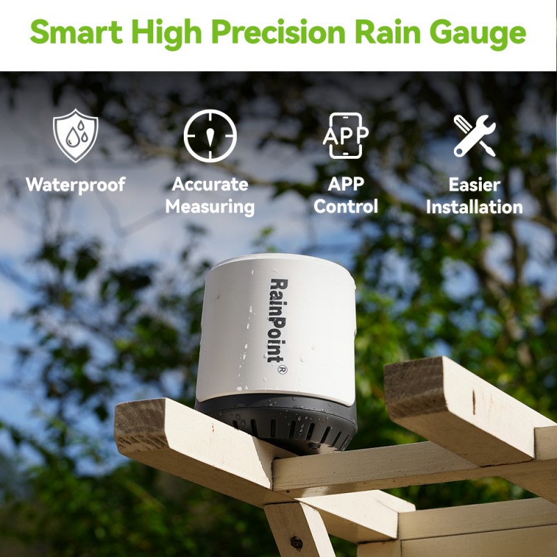RainPoint Smart Wireless High Precision Rain Gauge (Device Only) - GeeWiz