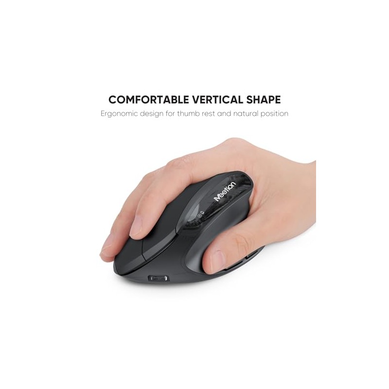 Tuff-Luv - Meetion - Ergonomic Rechargable - Wireless Keyboard and ...