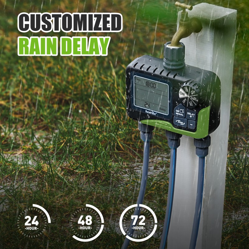 RainPoint Digital 3-Zone Irrigation Timer - GeeWiz