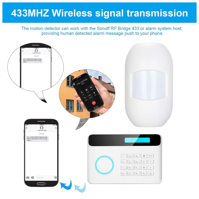 Tuya RF 433MHz Wireless PIR Detector - GeeWiz