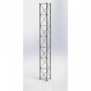 Lattice Mast 3m Section (Revised). ZigZag bracing and flange joint ...
