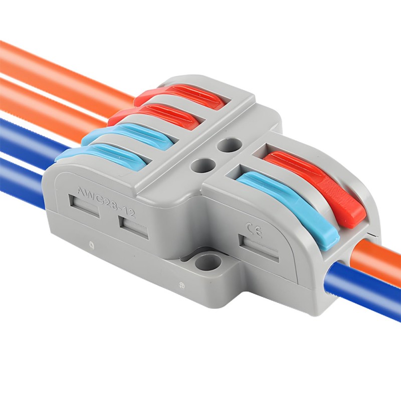 LT-422 - 2 In 4 Out Splitter Terminal Block Cable Connector (Pack of 5 ...