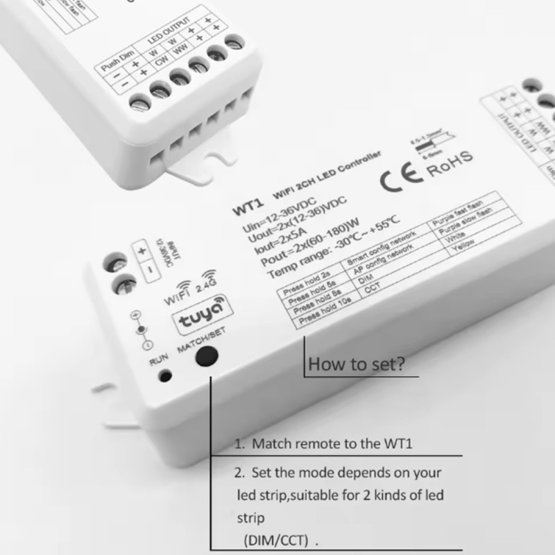Tuya 12V Smart LED Dimmer Switch - GeeWiz