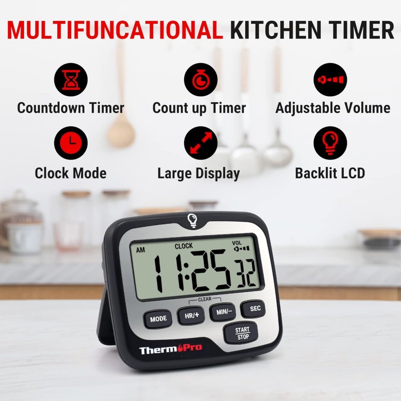 ThermoPro TM01 Kitchen Timer - GeeWiz