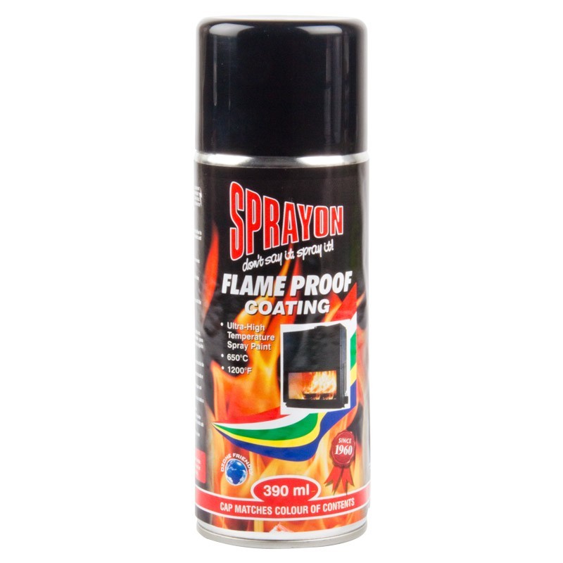 Sprayon Ultra High Temperature Spray Paint - Black - 350ml - GeeWiz