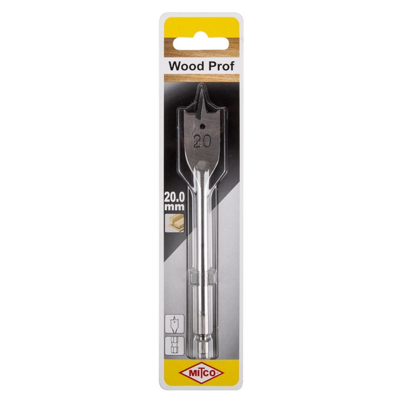 Mitco Wood Flat Drill Bit - 20mm - GeeWiz
