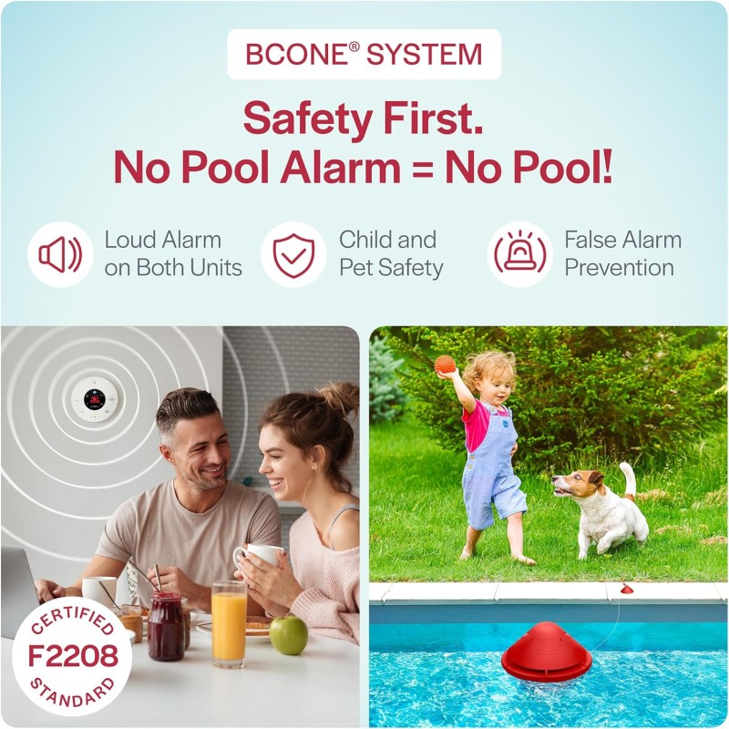 BCONE System Pool Alarm by Lifebuoy - Floating Pool Safety Alarm - GeeWiz