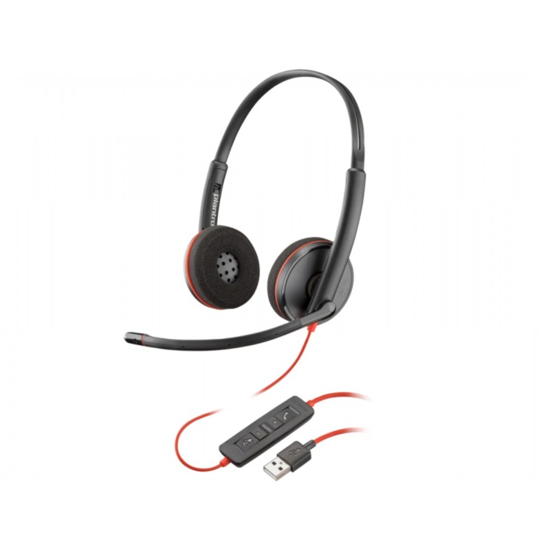 HP C3220 Wired Black Headset - GeeWiz