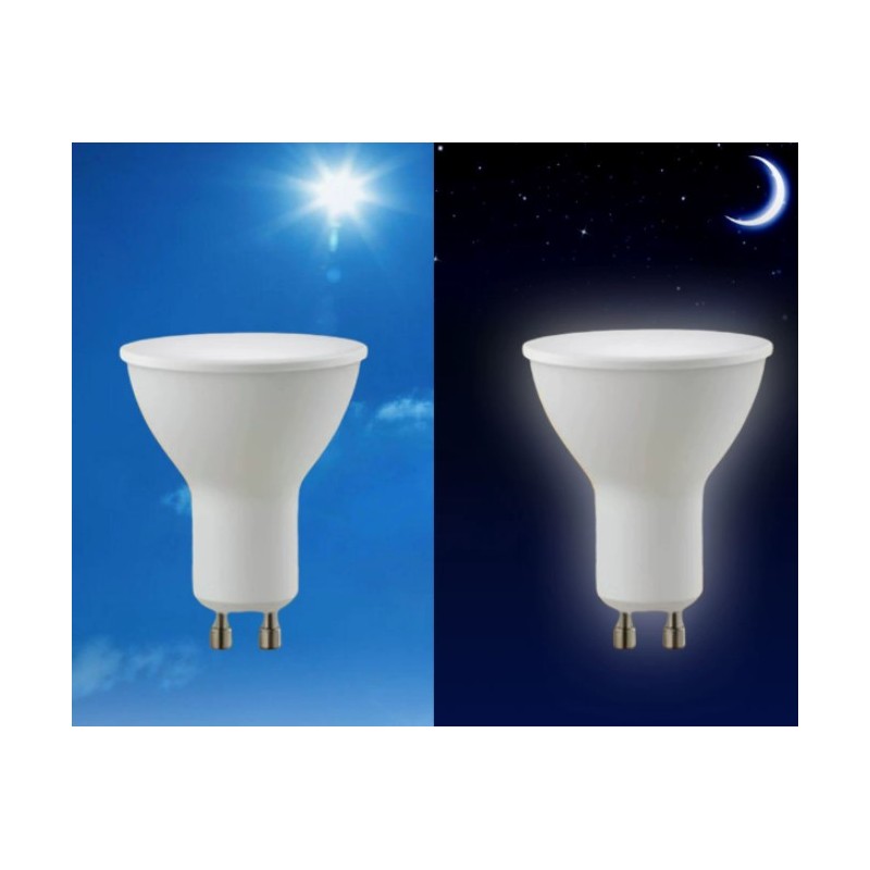 Day/Night Sensor GU10 Bulb- Cool White - GeeWiz