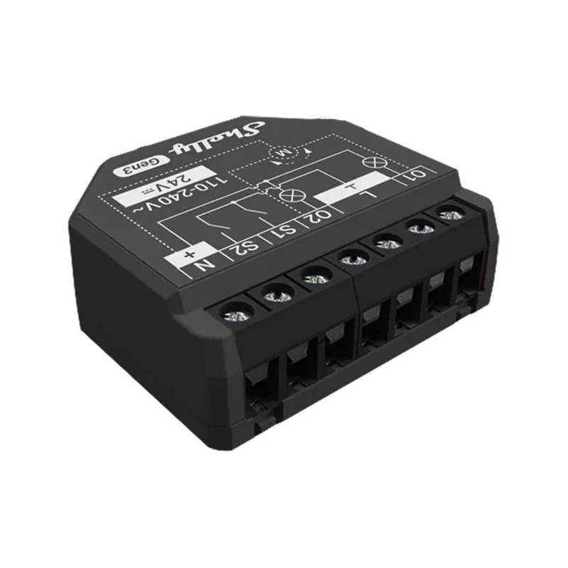 Shelly 2PM Gen3 Two-Channel Smart Switch With Power Monitoring And ...